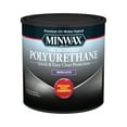 Minwax Water-Based Oil-Modified Polyurethane, Satin, Clear, 1/2 Pint ...