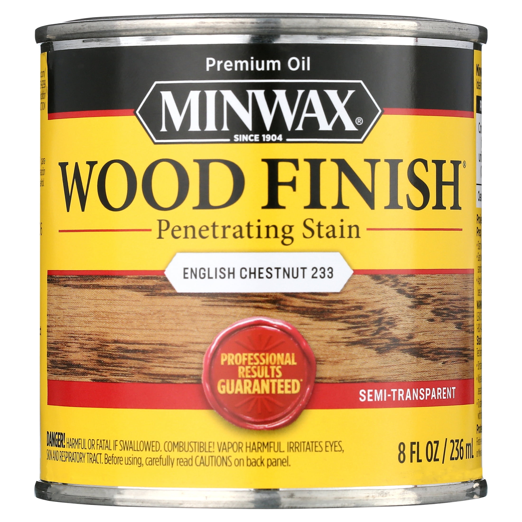 Minwax Wood Finish English Chestnut 1/2 Pint Penetrating Oil-Based Wood ...