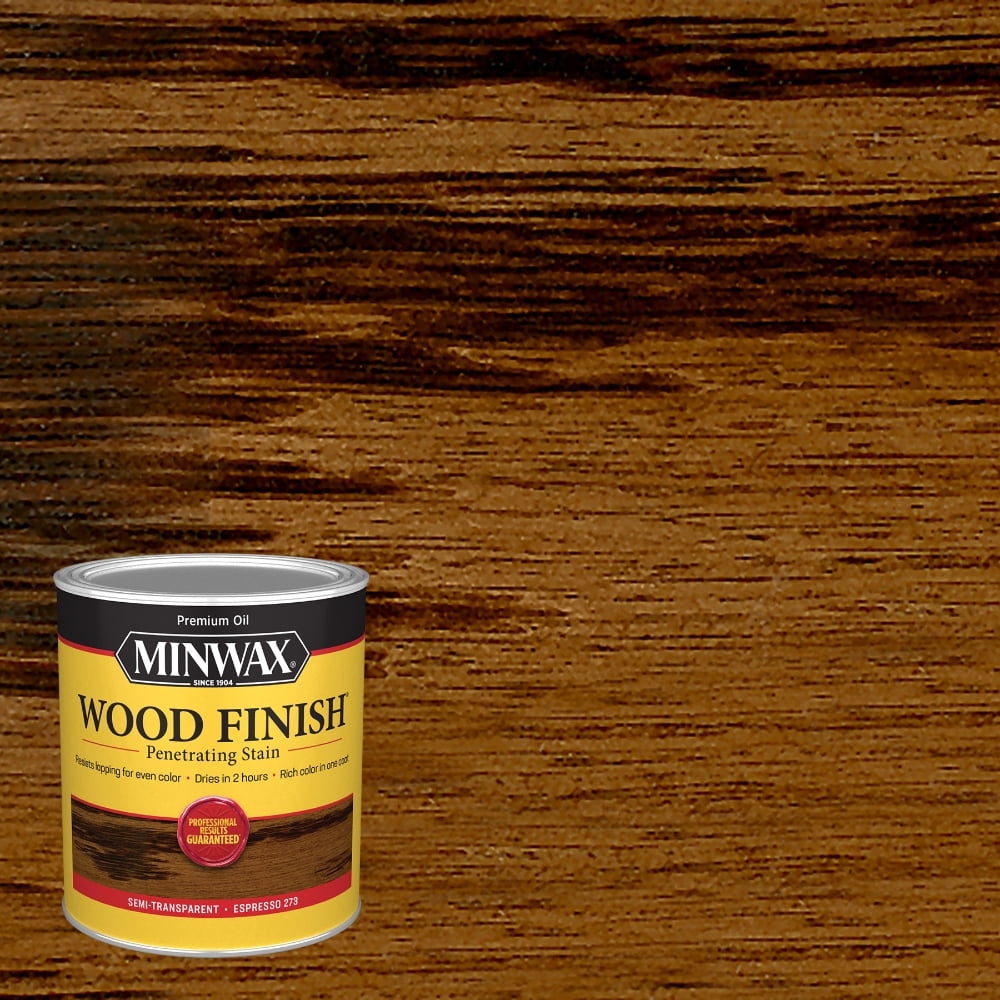 Minwax Wood Finish Penetrating Stain, Espresso Oil-Based, Quart ...