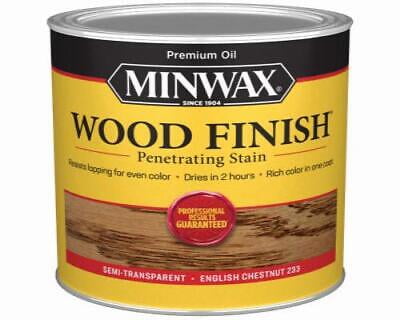 Minwax Wood Finish Semi-Transparent English Chestnut Oil-Based Oil Wood Stain 1 qt. (Pack of 4 ...