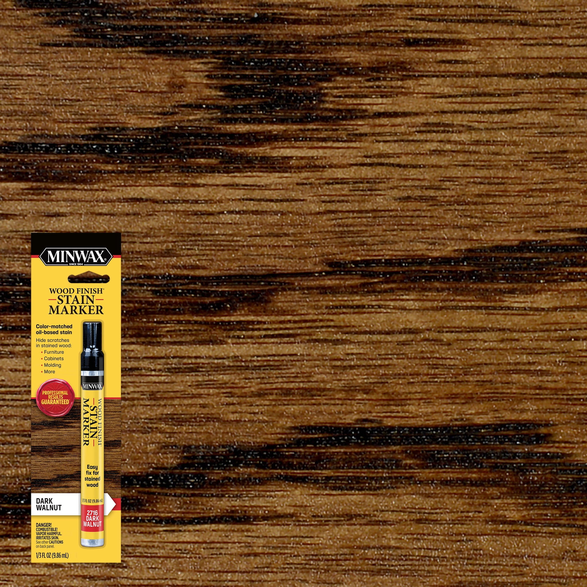 Minwax, Wood Finish Stain Marker, Dark Walnut 0.33 oz, Quick Touch Up ...