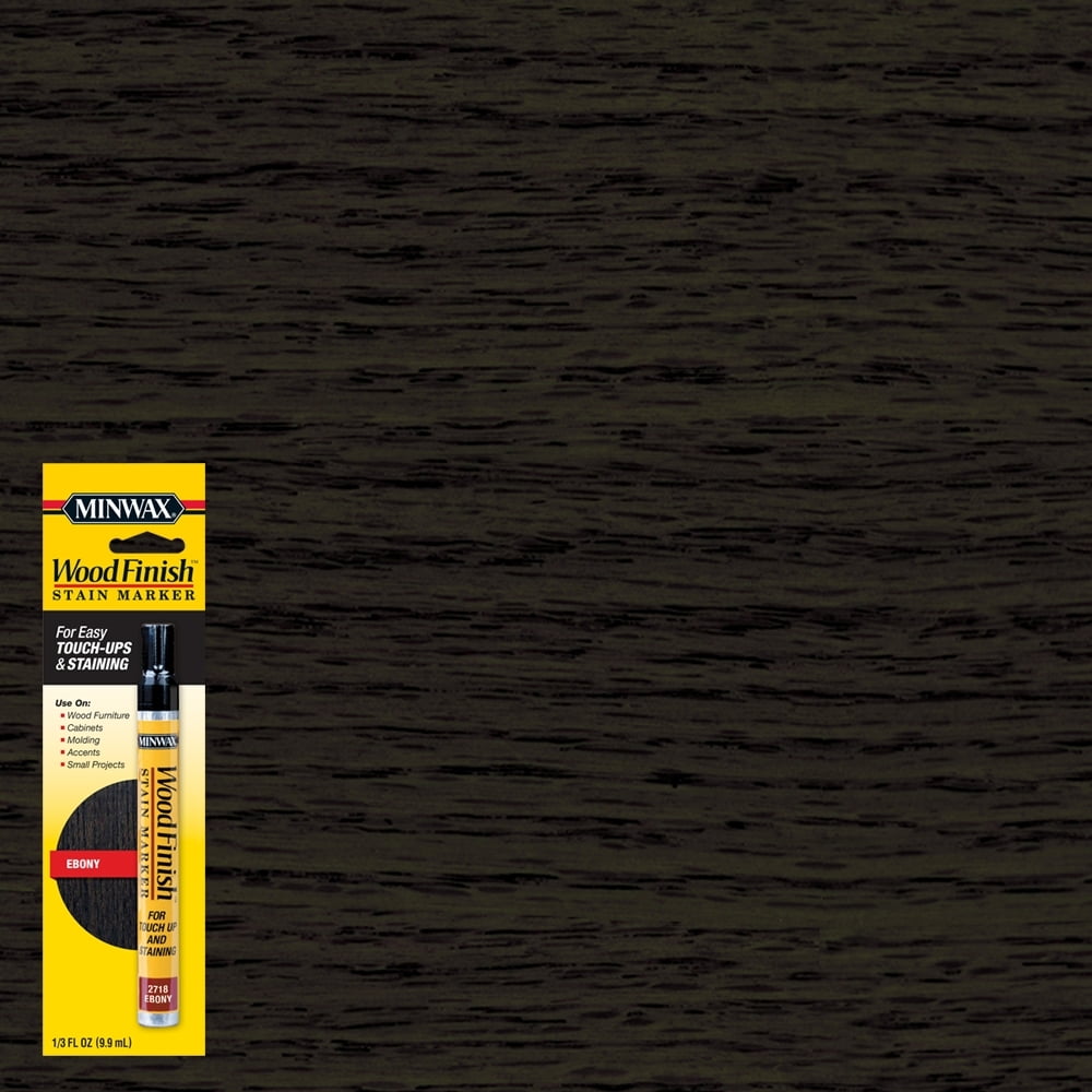 Minwax Wood Finish Ebony Stain Marker for Furniture Repair & Touch Up ...