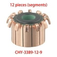 Minxio 23 X 9 X 17 18 Mm 12p Teeth Copper Hook Type Electrical Motor Commutator