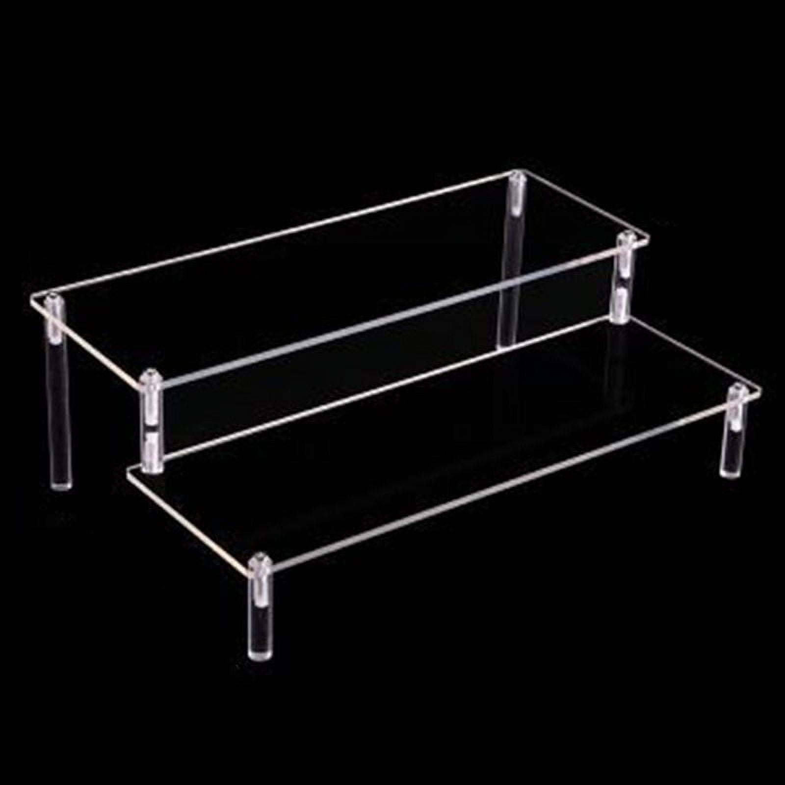Minxio 30.5*10cm Acrylic Display Stand Detachable Ladder Shelf Rack For ...