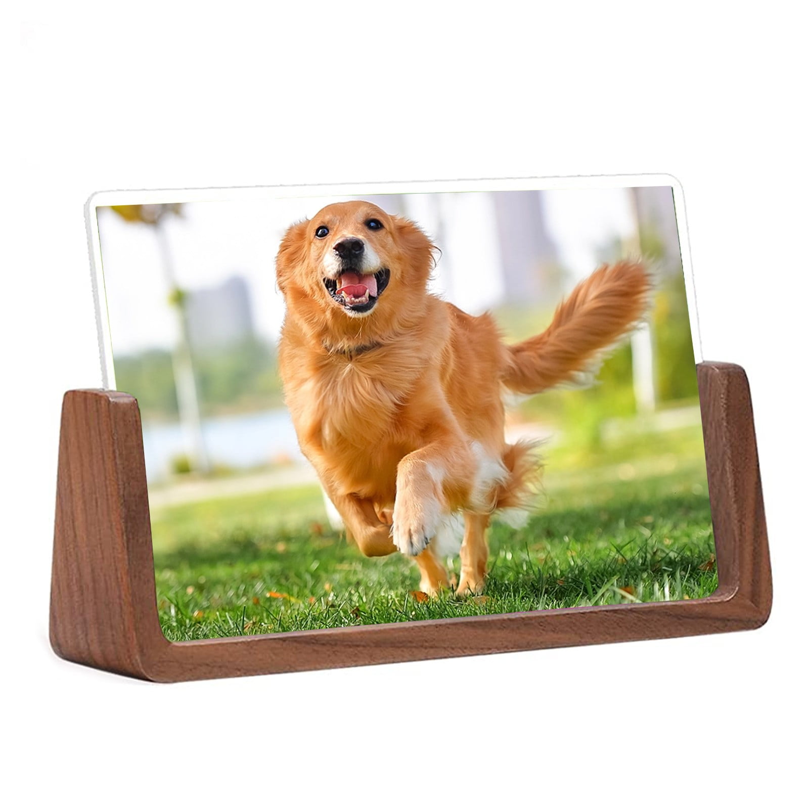 Minxio 5x7 Inches Photo Frames U Shape Solid Rustic Wooden Photo Frames ...