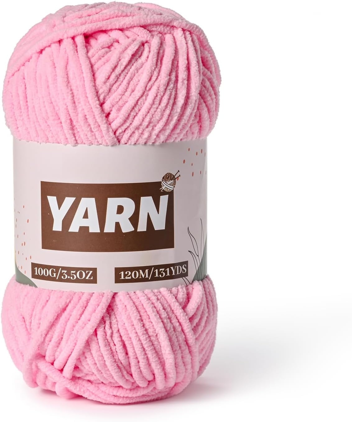 Minzimin 100g Plush Chenille Chunky Crochet Yarn - Baby Yarn for ...