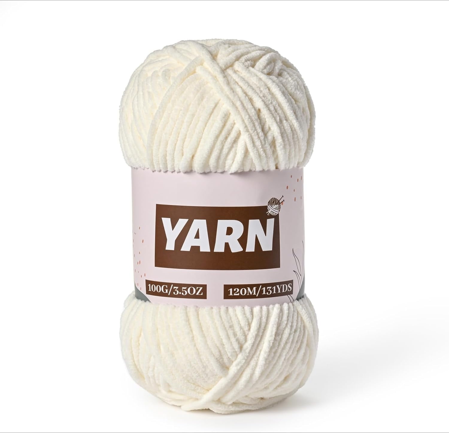 Minzimin 100g Plush Chenille Chunky Crochet Yarn - Baby Yarn for ...