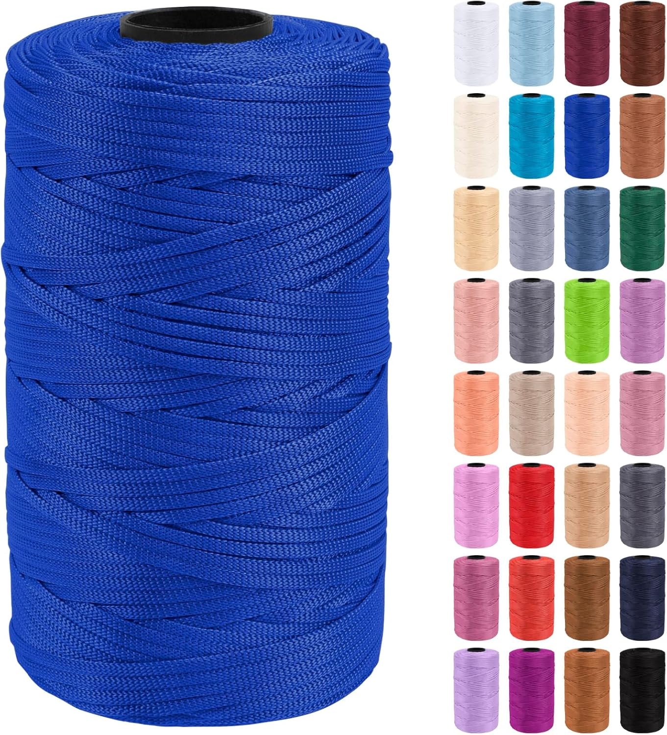 Minzimin 1Pack Polypropylene Ribbon Yarn 3mm x 218 Yards Flat Macrame ...
