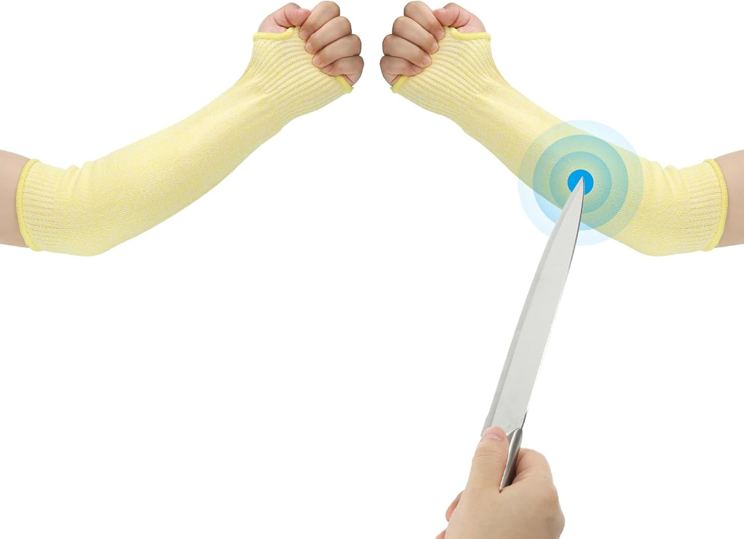 Minzimin 1Pairs Cut Resistant Sleeve, Arm Safety Protectors Sleeves ...