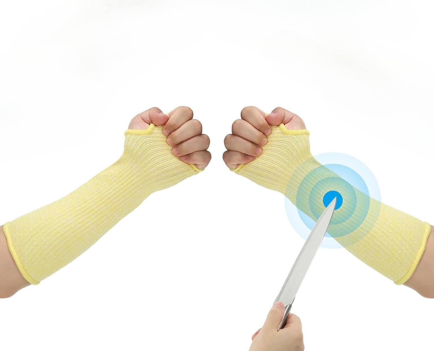 Minzimin 1Pairs Cut Resistant Sleeve, Arm Safety Protectors Sleeves ...
