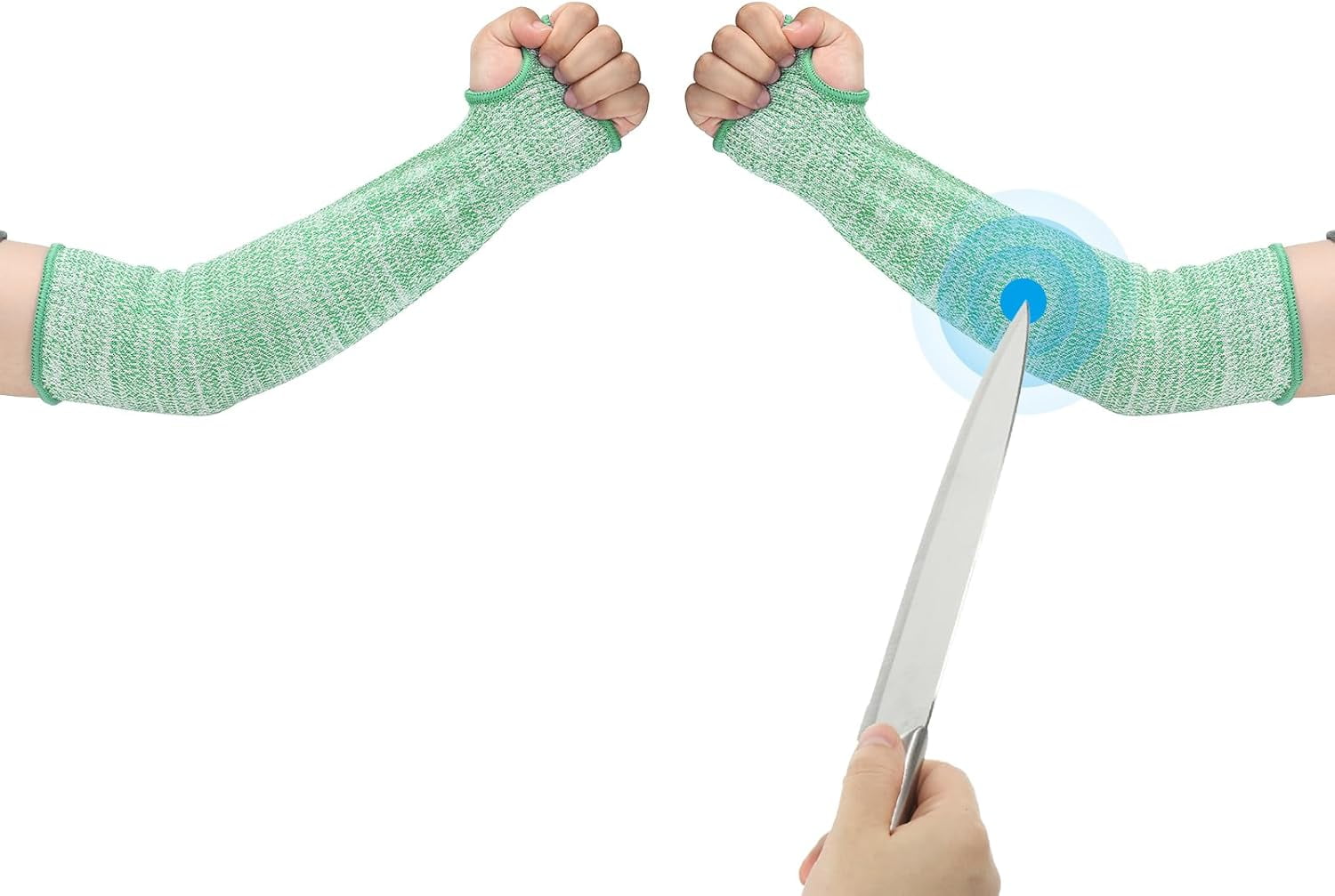 Minzimin 1Pairs Cut Resistant Sleeve, Arm Safety Protectors Sleeves ...