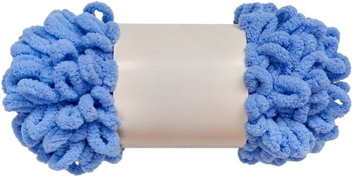 Minzimin 1pcs Loop Yarn 100% Polyester Chenille Puffy Yarn, Craft ...