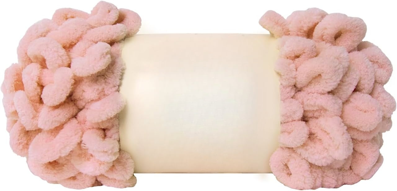 Minzimin 1pcs Loop Yarn 100% Polyester Chenille Puffy Yarn, Craft ...