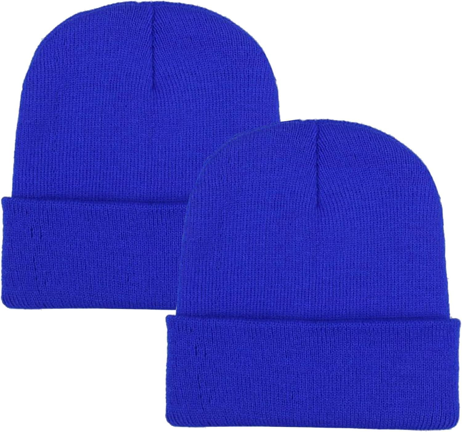 Minzimin 2 Packs Unisex Beanie Hats for Men and Women Knit Winter ...