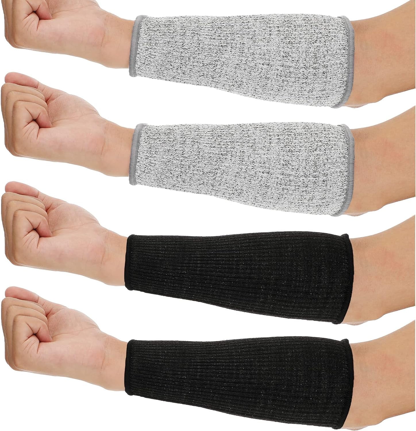 Minzimin 2Pair Protective Arm Sleeves for Thin Skin Anti-Cut Burn ...