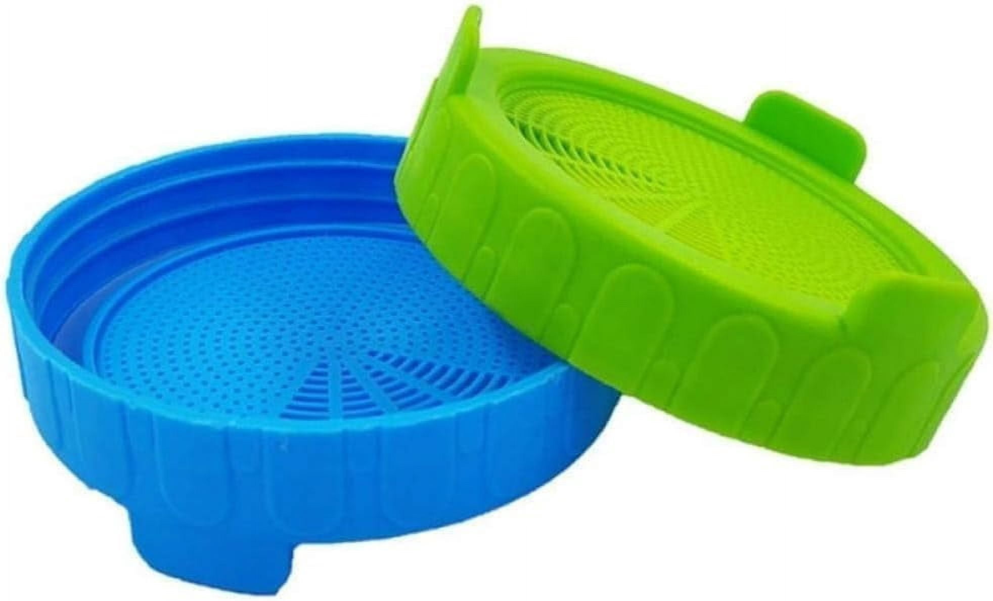 Minzimin 2Pcs Blue and Green Sprouting Lids jar Sprouting for Wide ...
