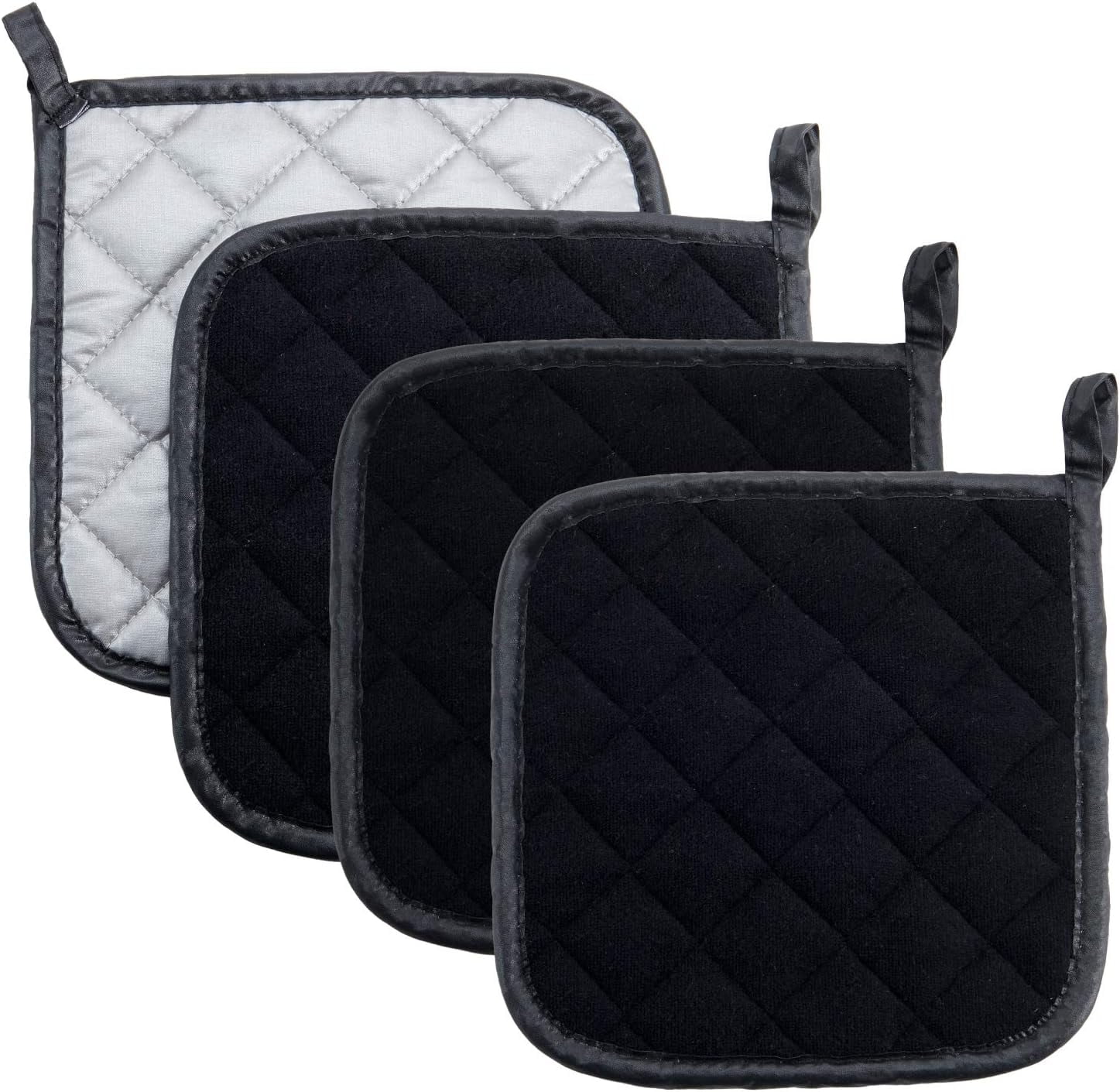 Minzimin 4 Pack Pot Holders for Kitchen Heat Resistant Pot Holders Sets ...