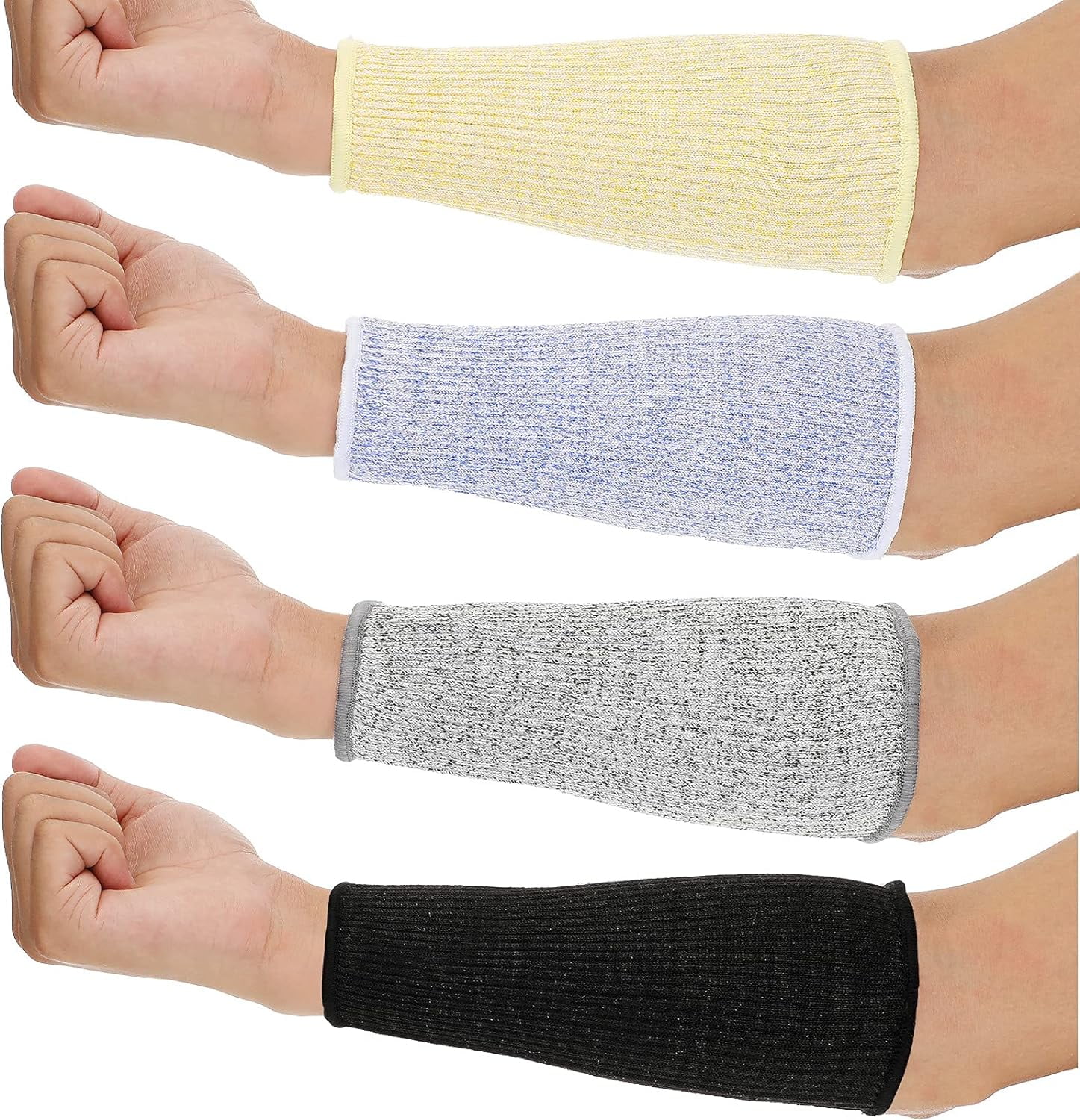 Minzimin 4 Pair Protective Arm Sleeves for Thin Skin Anti-Cut Burn ...