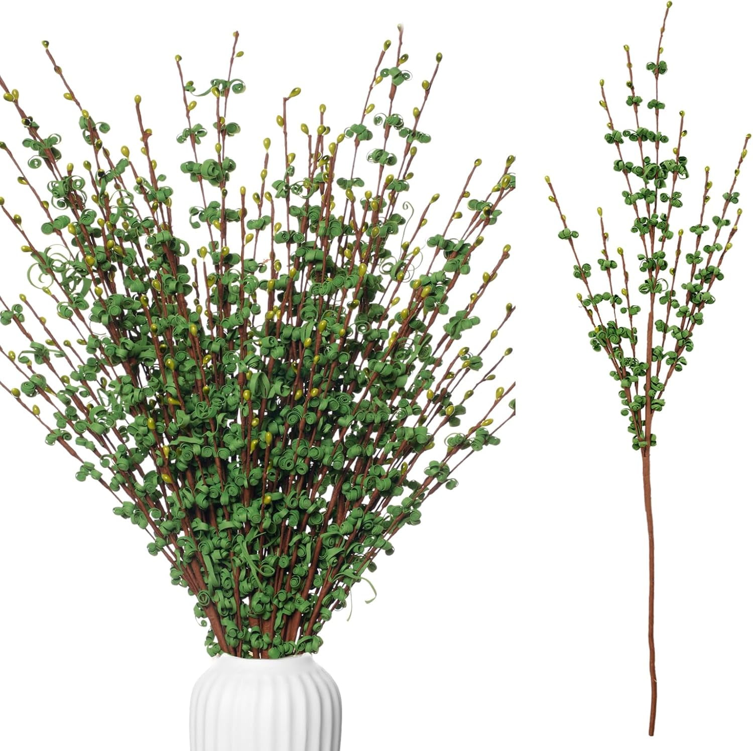Minzimin 5/10 Pcs 29.5" Fall Stem Orange Jasmine Fall Flowers Dry ...