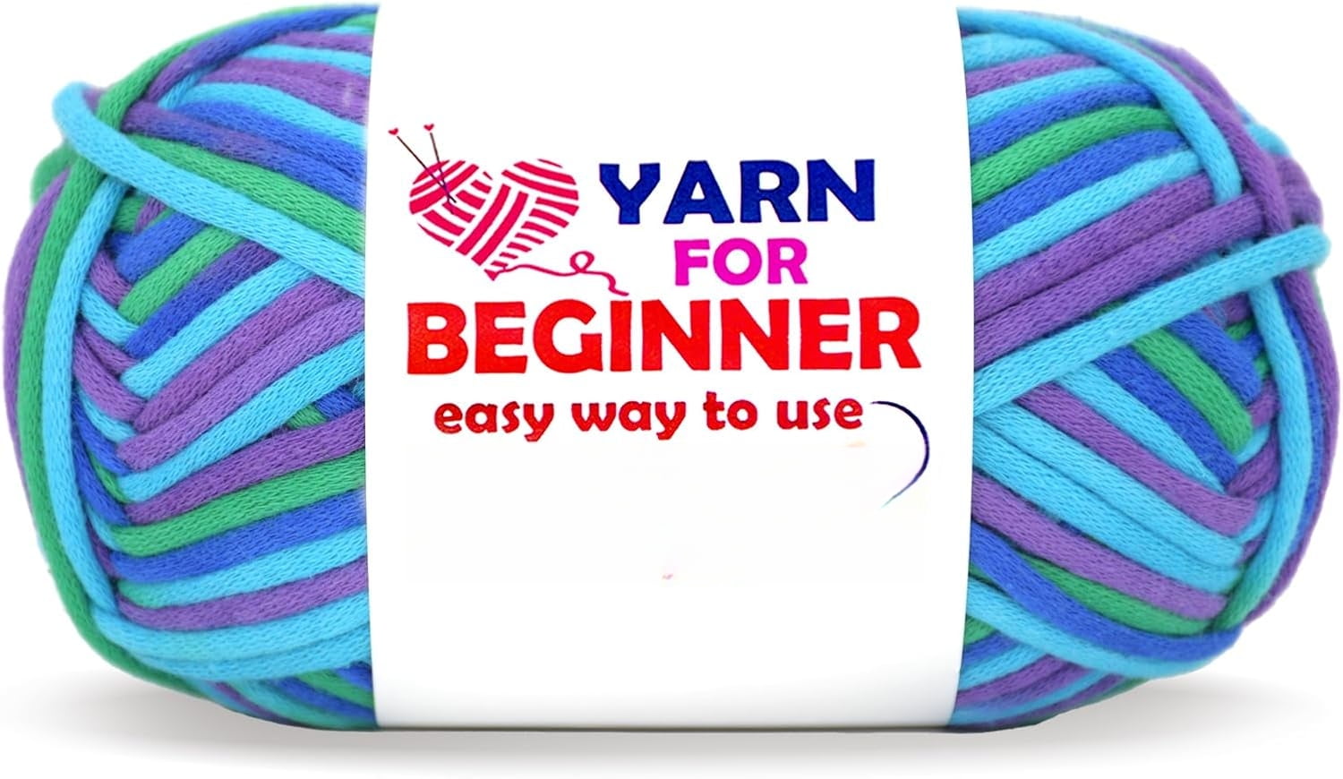 Minzimin 50g Rainbow Beginner Crochet Yarn for Crocheting and Knitting ...