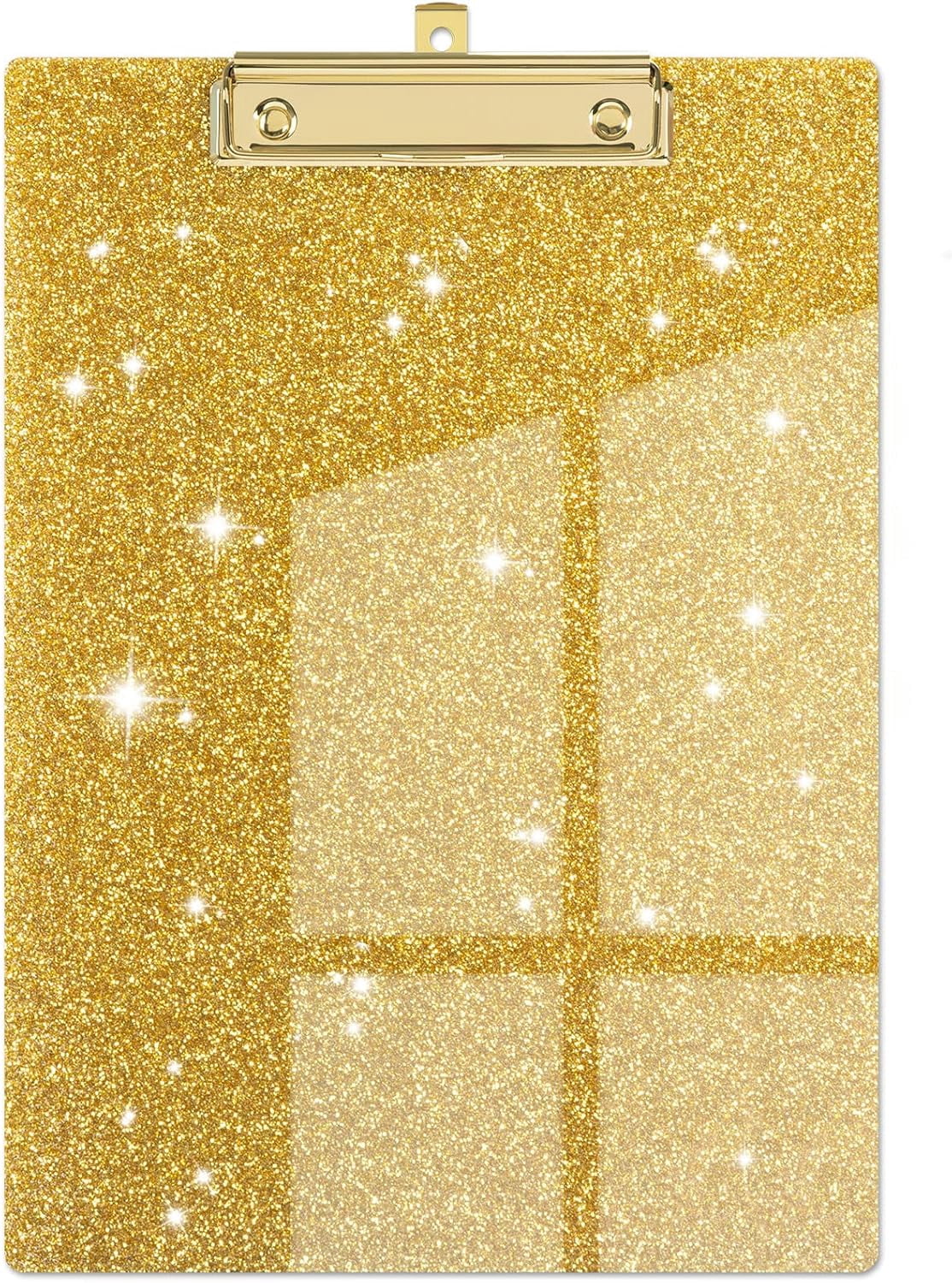 Minzimin Acrylic Clipboards, Fashion Glitter Clip Board with Low ...