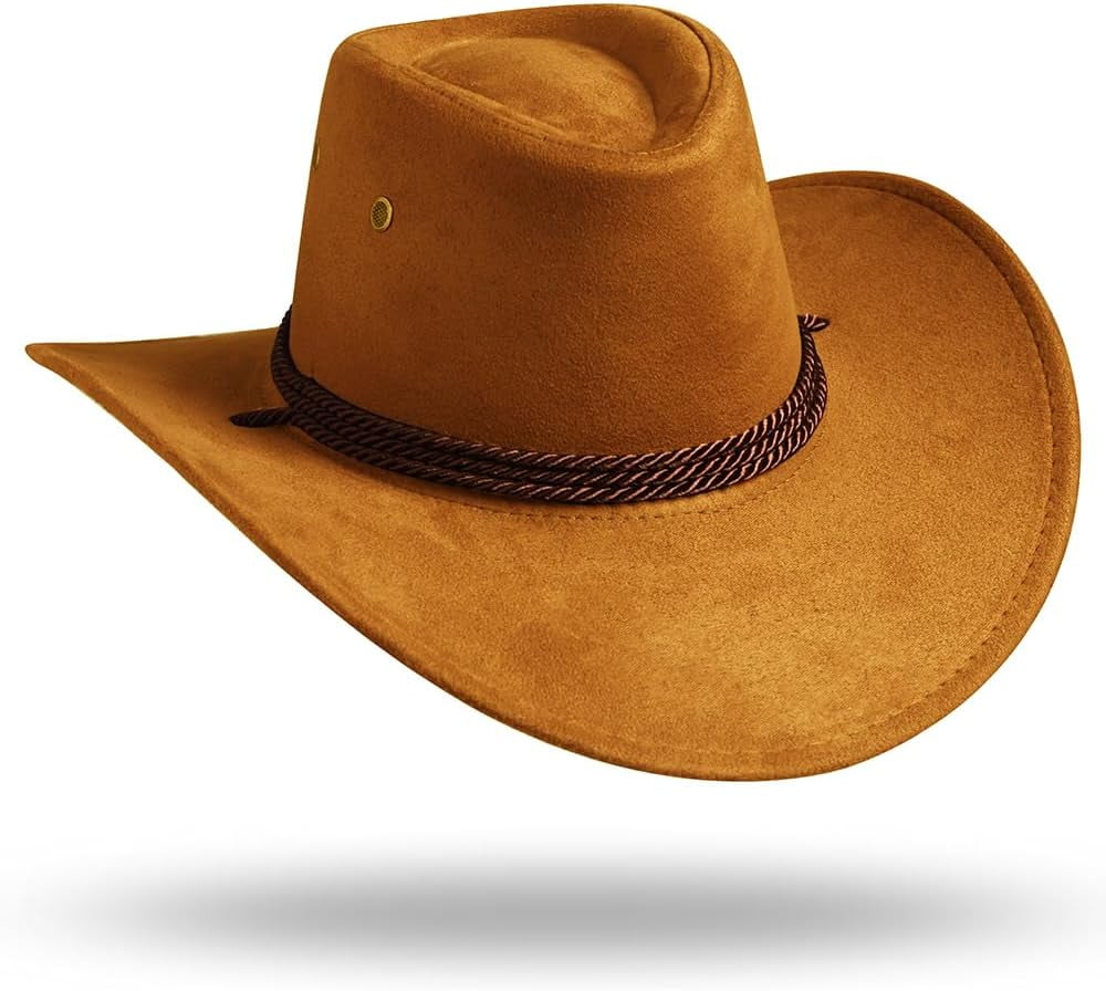 Minzimin Classic Rolled Western Cowboy Hat - Walmart.com