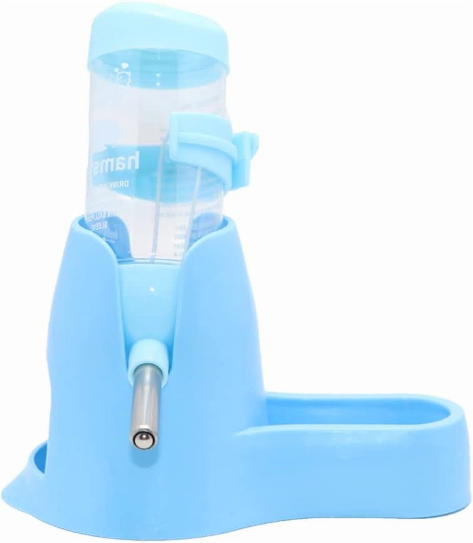 Minzimin Hamster Water Bottle with Food Container Base Hut No Drip ...