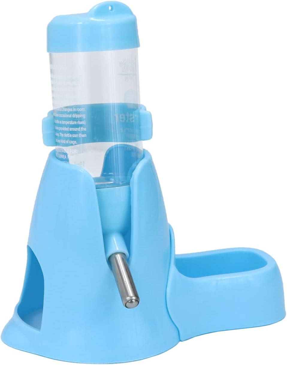 Minzimin Hamster Water Bottle with Food Container Base Hut No Drip ...