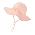 Minzimin Kids Girl Sun Hat Toddler Beach Hats with UPF 50+ Protective ...