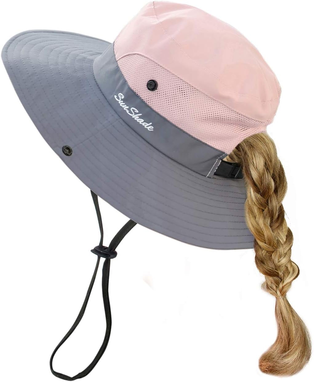Minzimin Kids Girls Sun Hat UV Protection Wide Brim Beach Cap with ...