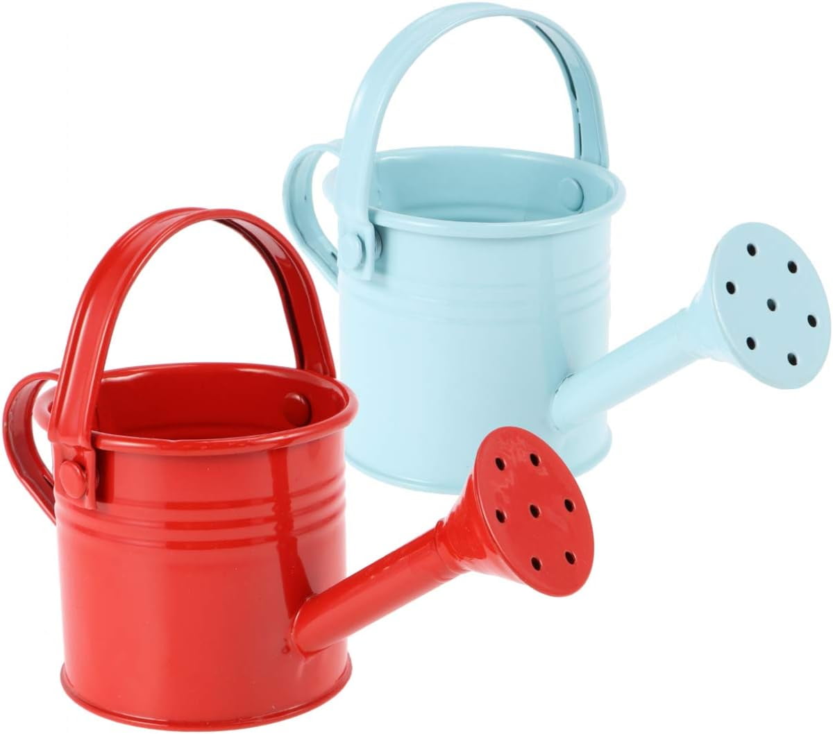 Minzimin Kids Watering Can Small Metal Watering Cans, 2PCS Gardening ...