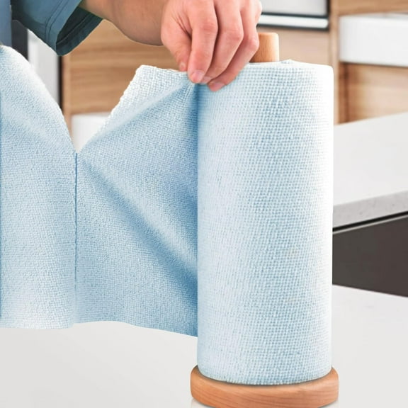 Microfiber Cleaning Cloth Roll, 100 Pack - Tear-Away Microfiber Paper ...
