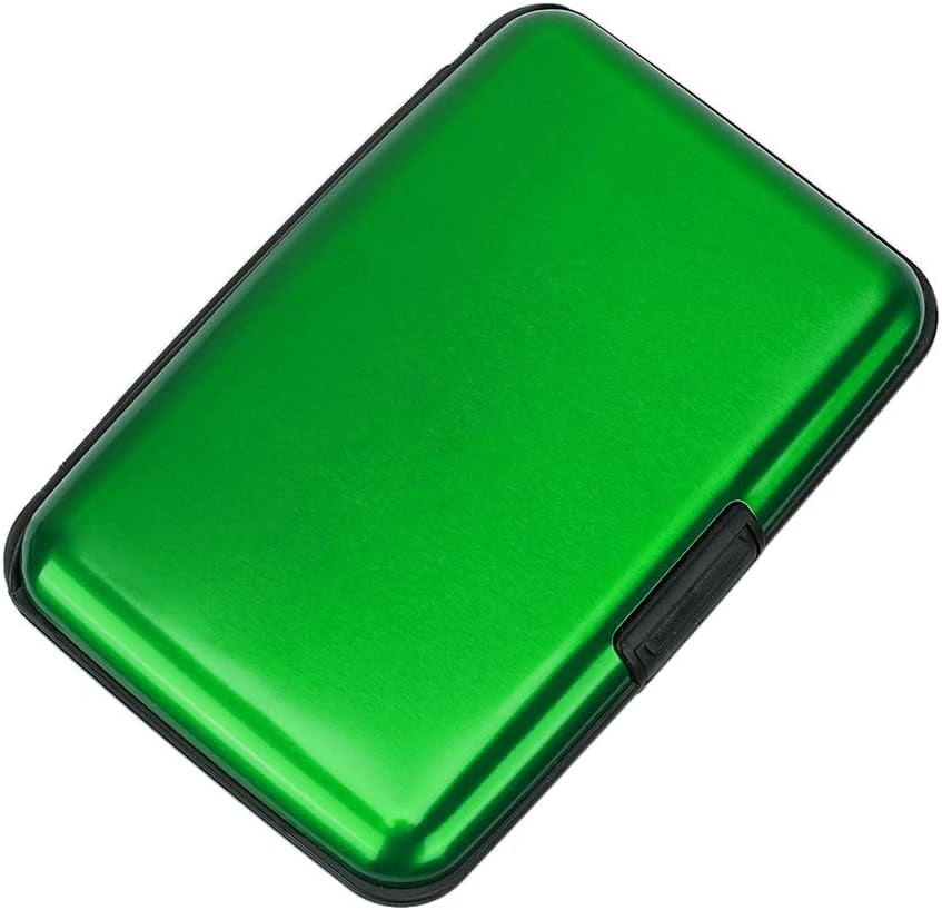 Minzimin Mini RFID Aluminum Wallet Credit Cards Holder Business Card ...