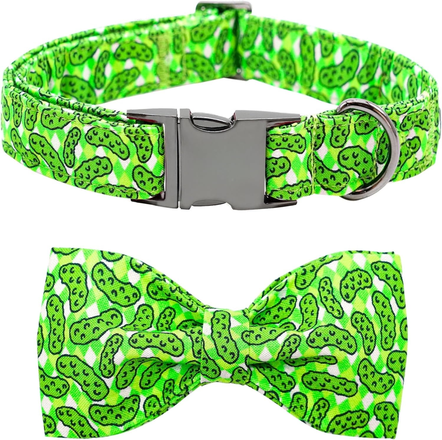 Minzimin Rainbow Dog Collar Colorful Dog Bow Collar Heavy Duty ...