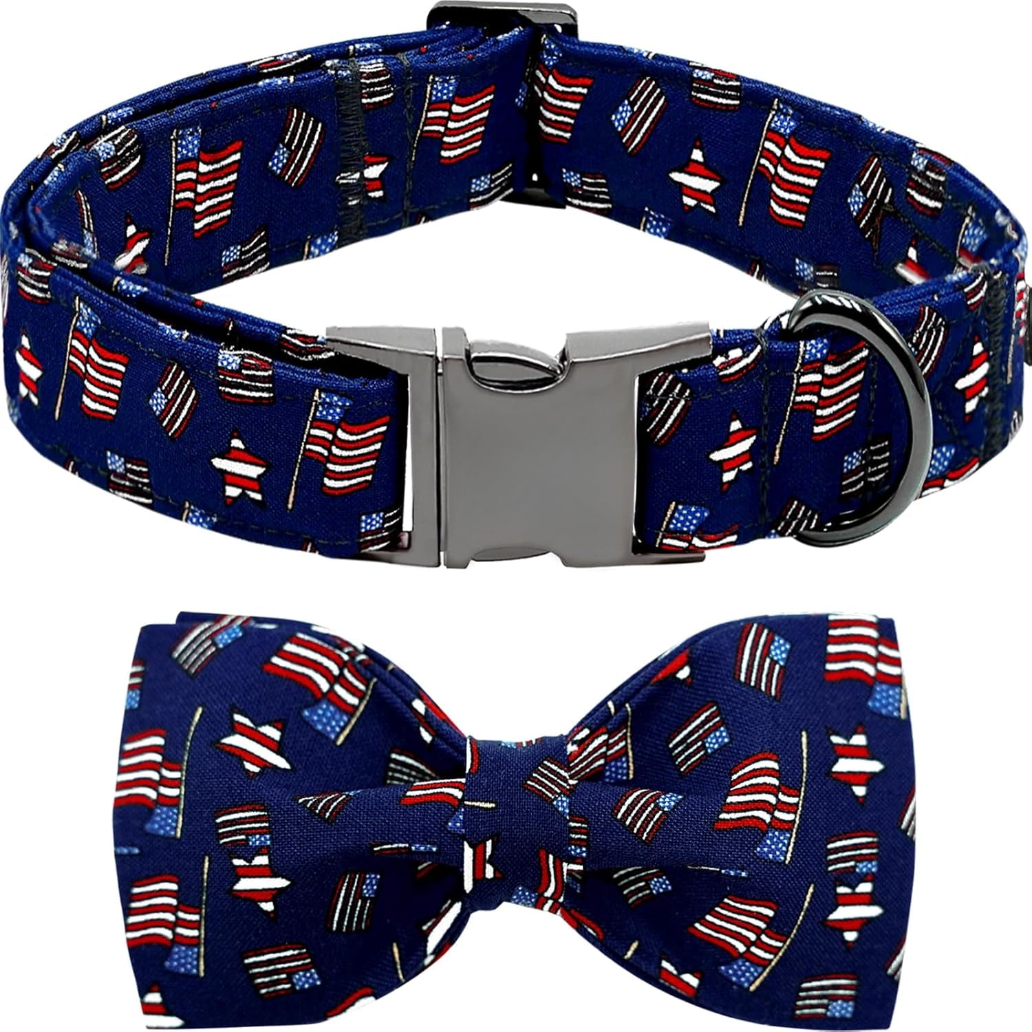 Minzimin Rainbow Dog Collar Colorful Dog Bow Collar Heavy Duty ...