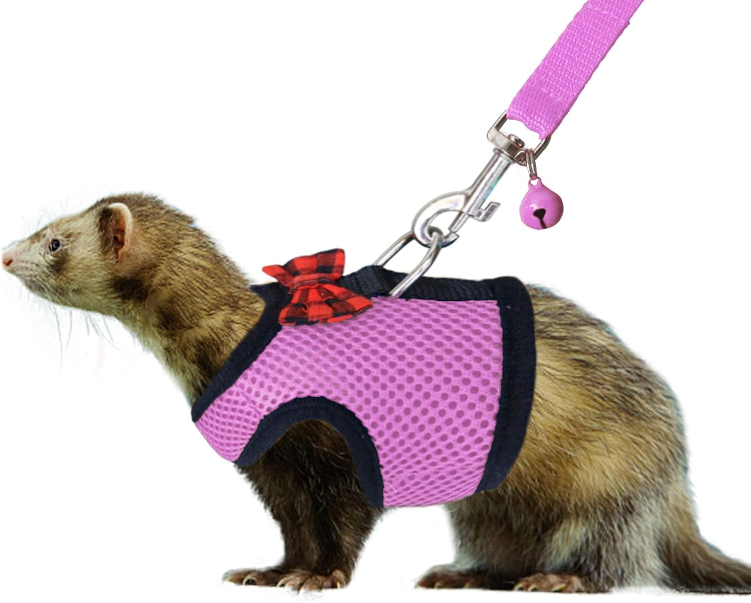 Minzimin Small Animal Harness and Leash - Soft Mesh Small Pet Harness ...