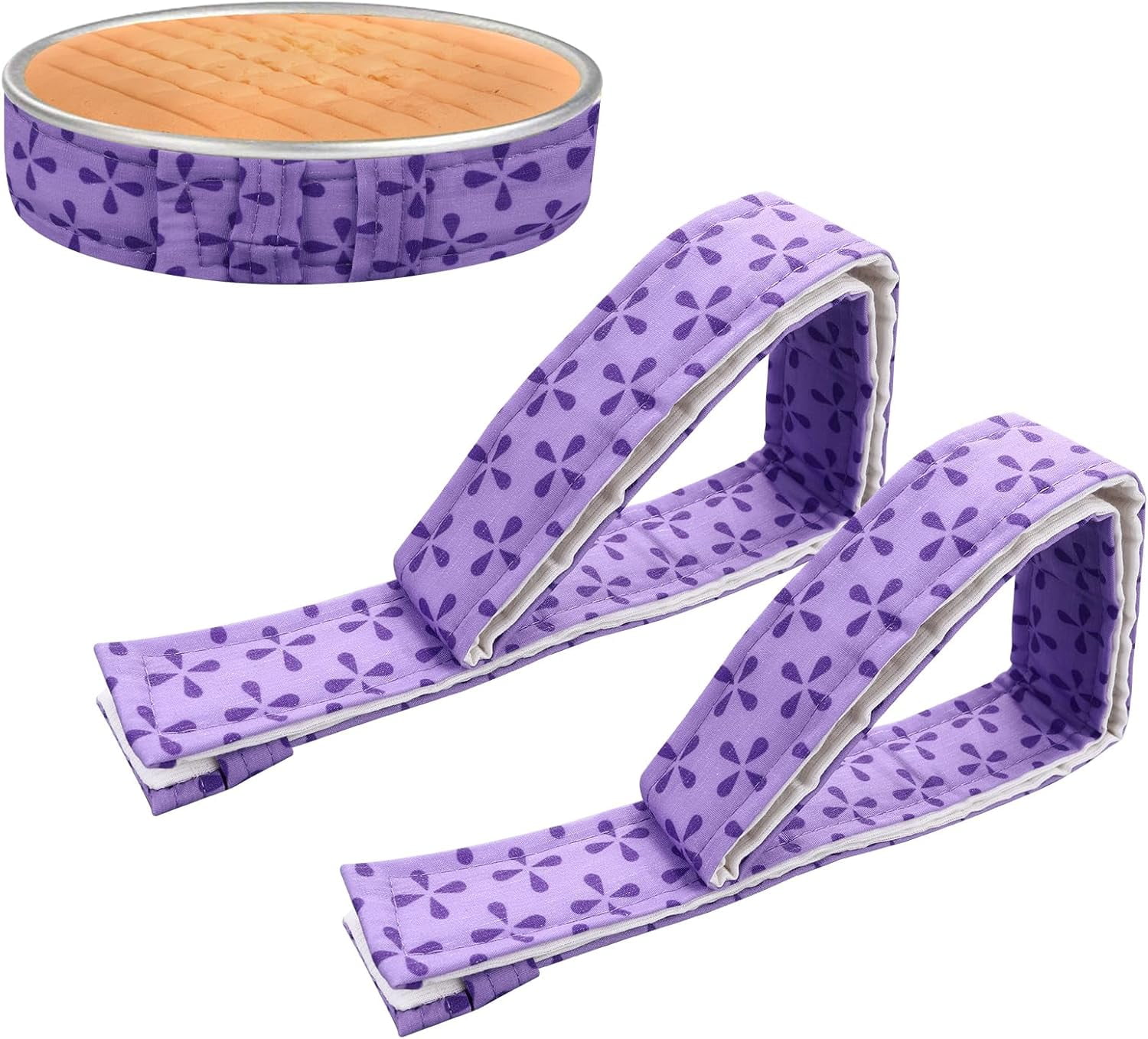 MinziminCake Strips, 2-Pieces Cake Pan Strips, Bake Even Cake Strips ...