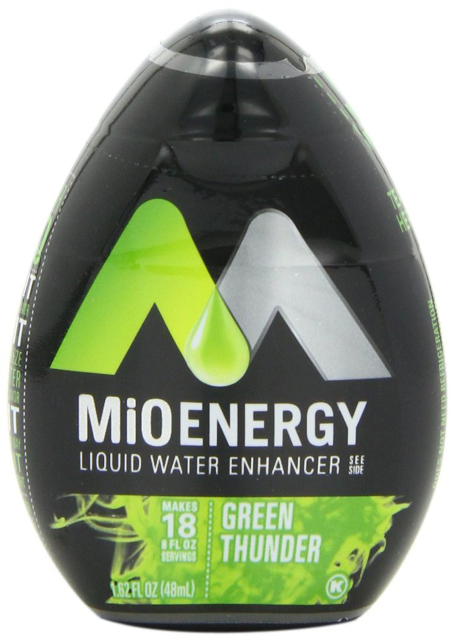 Mi & O Energy Liquid Water Enhancer, Green Thunder, 1.62 Ounce, Pack of ...