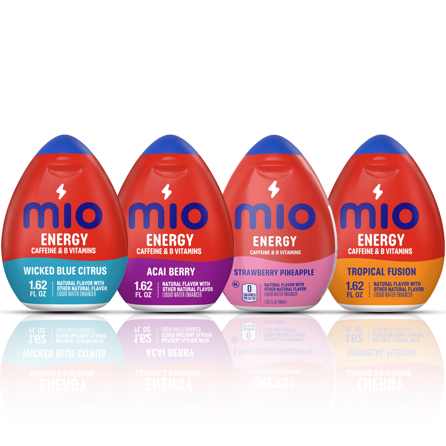 Mio Energy Water Enhancement 4 Flavor Variety Pack, Strawberry ...