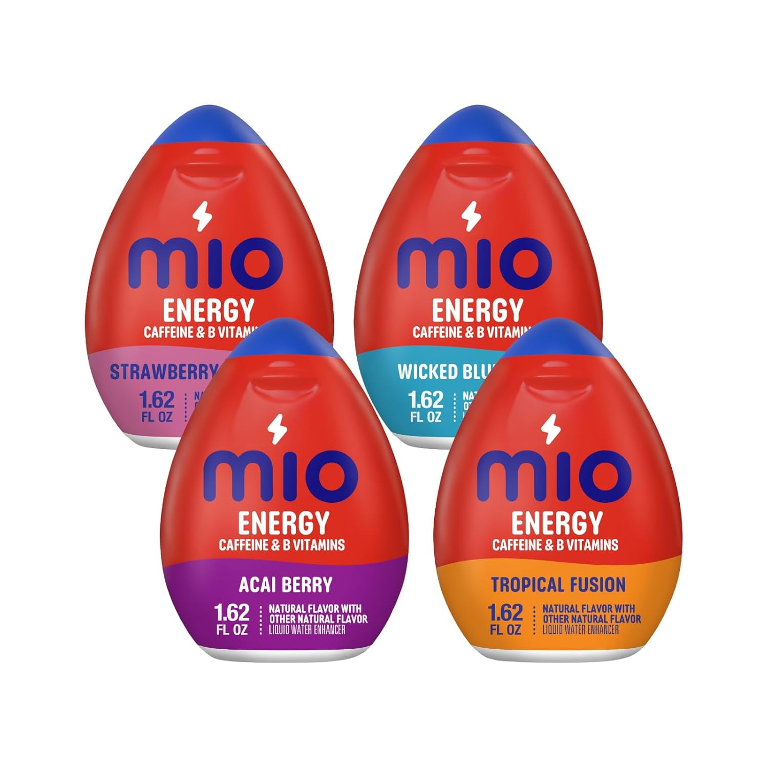 Mio Energy Water Enhancement - Variety (Pack Of 4) Strawberry Pineapple ...