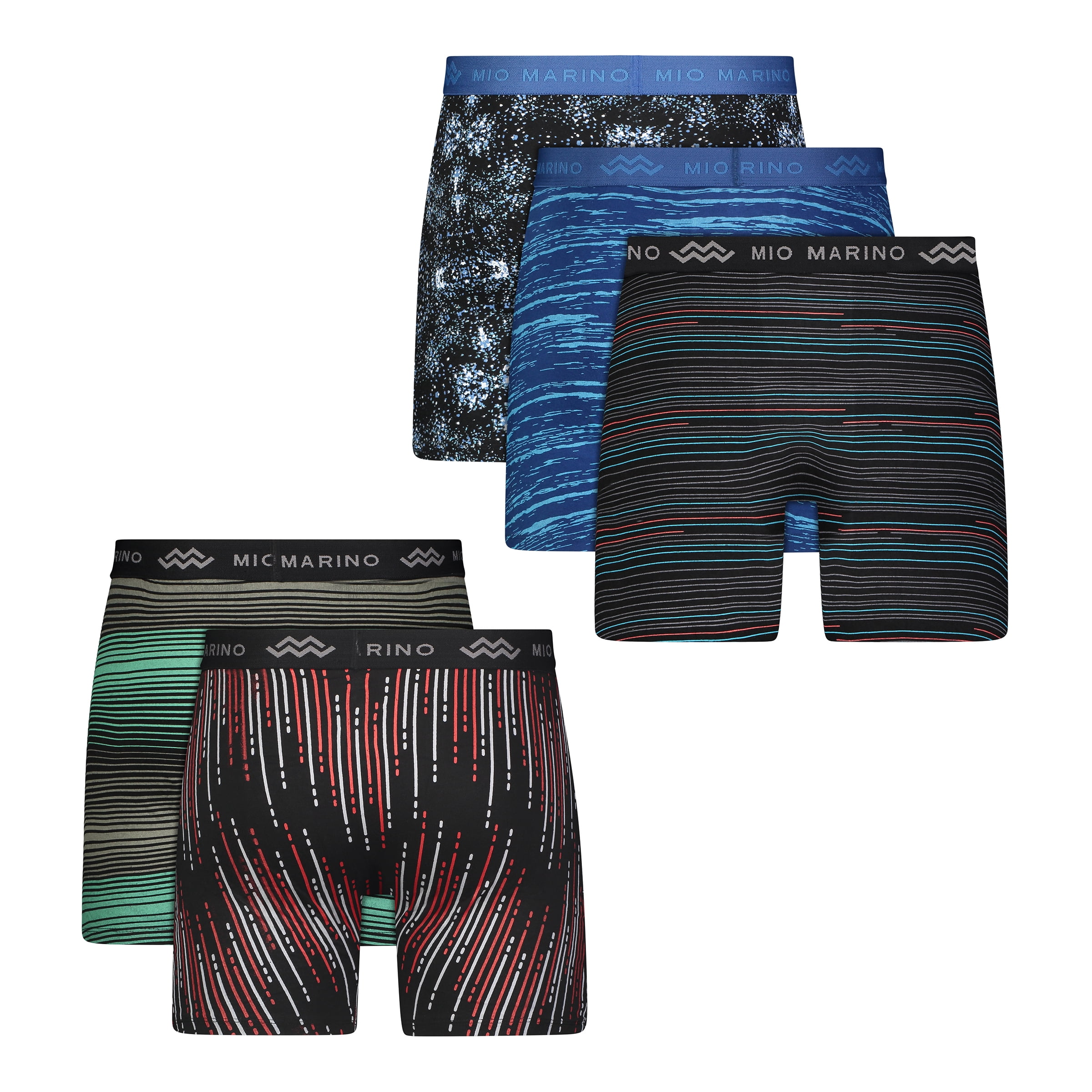 Mio Marino – Premium Cotton Men's Boxers, 5-Pack – Breathable Moisture ...