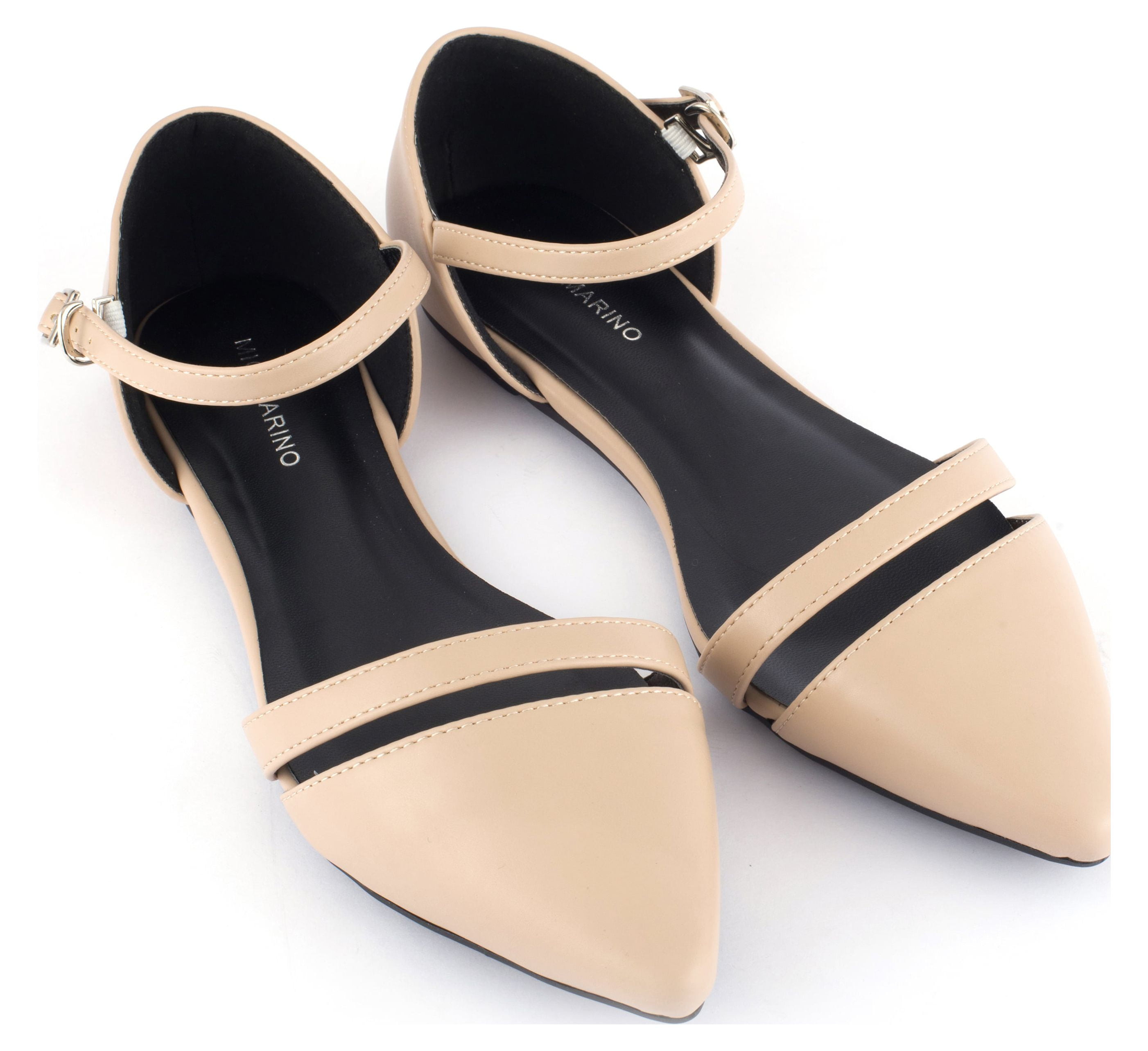 Mio Marino Women’s Patti Ankle Strap Flats - Walmart.com