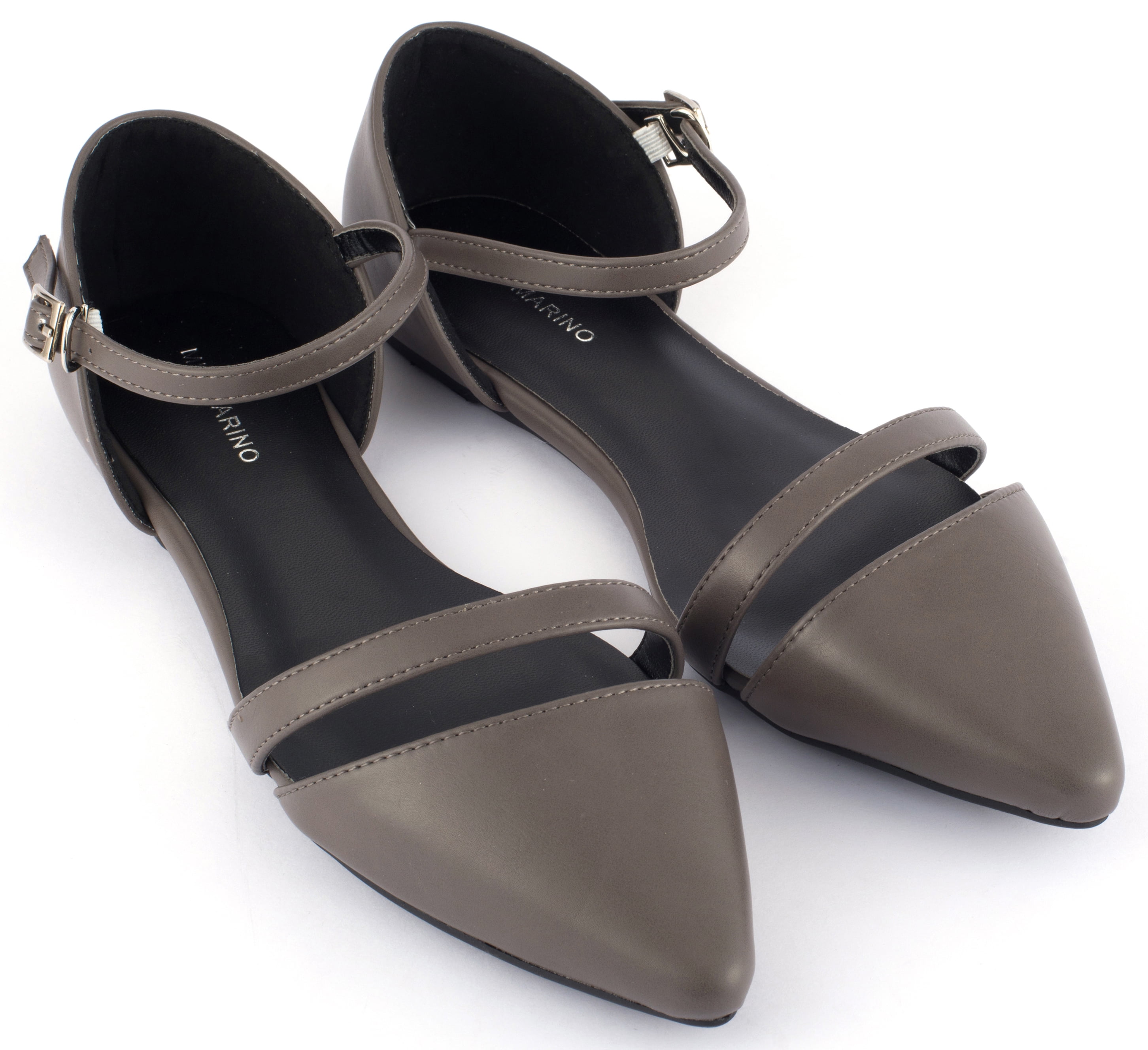 Mio Marino Women’s Patti Ankle Strap Flats - Walmart.com