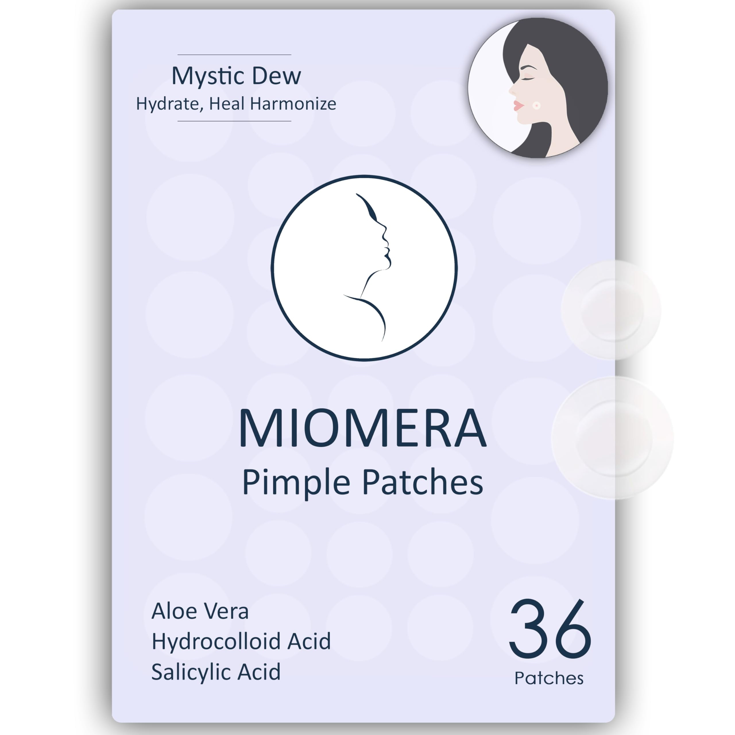 MioMera Pimple Patches, Invisible BCA3 Pimple Patches for Face ...