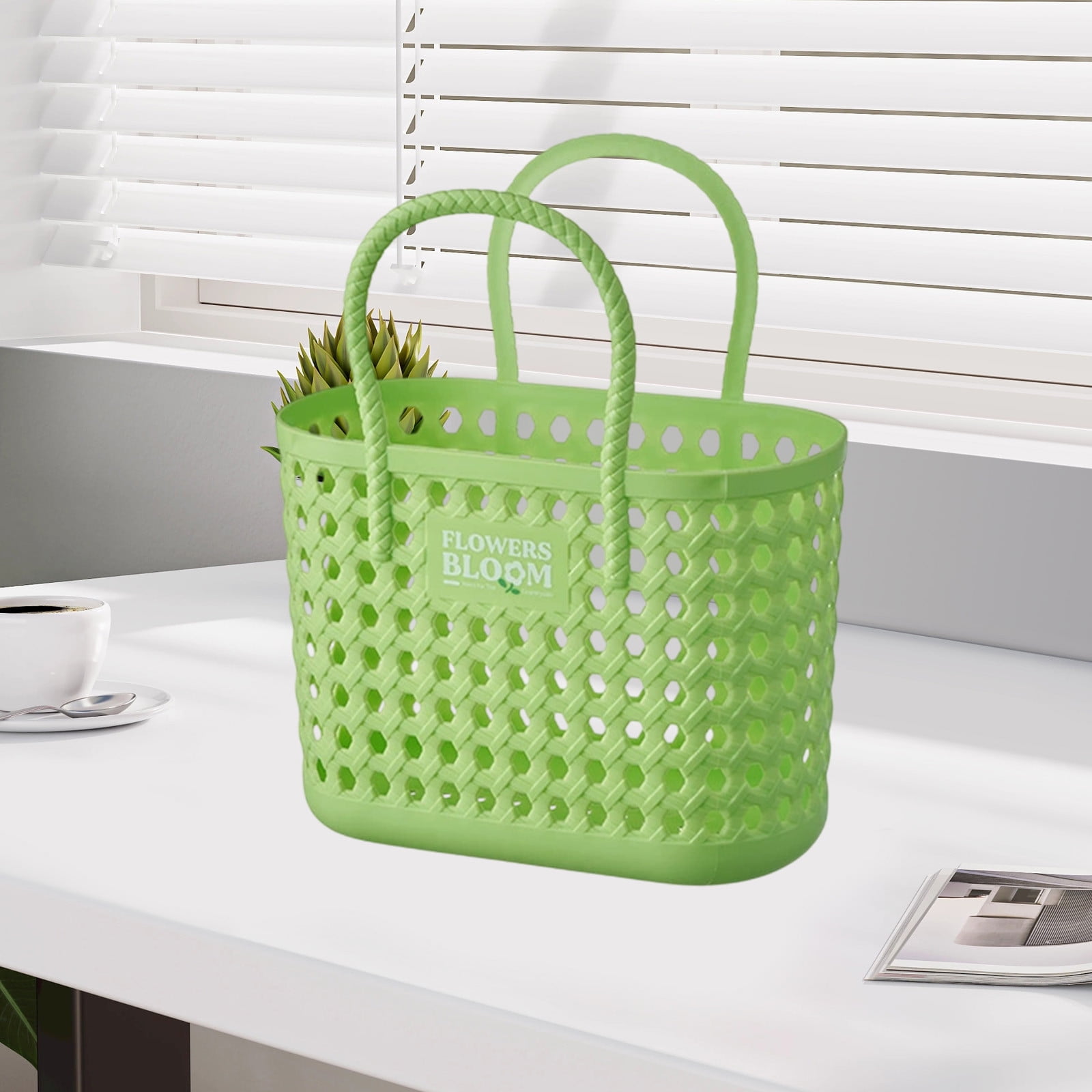 Miogawg Bath Basket, Portable Shower Caddy Basket, Plastic Storage ...