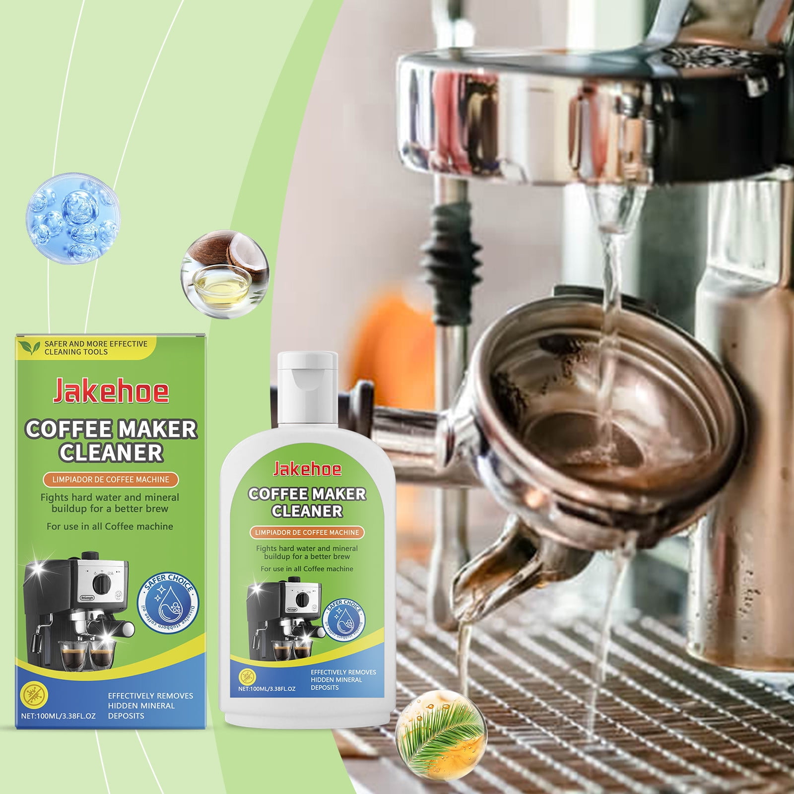 Miogawg Coffee Machine Cleaner, Coffee Maker Pot Descaling & Cleaning ...