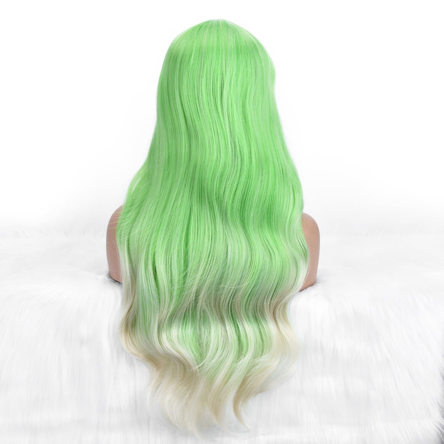 Miogawg Wigs Clearance Wigs Human Hair, Wig Women's Wavy Long Curly ...