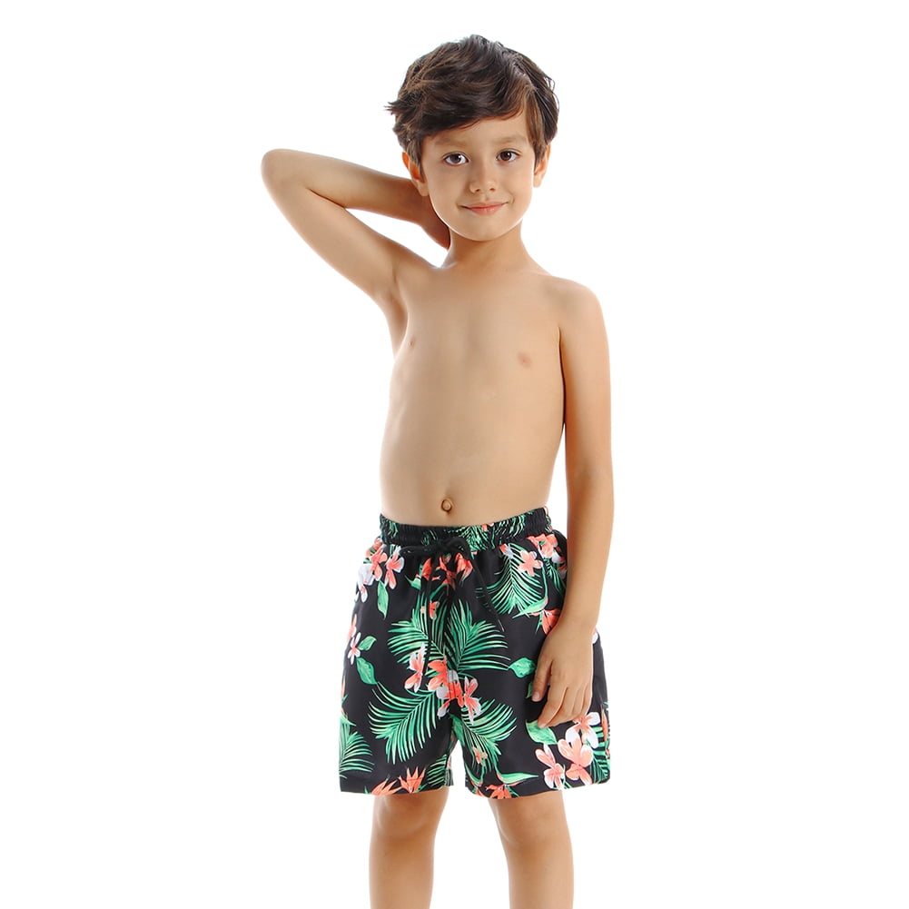 Mioliknya Family Summer Print Beachwear Parent-child Father Son Swim ...