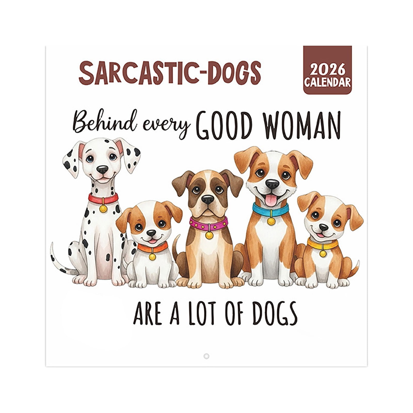 Miommo 2026 Dogs Wall Calendar, Funny Dog Calendar with Retro Artistic ...