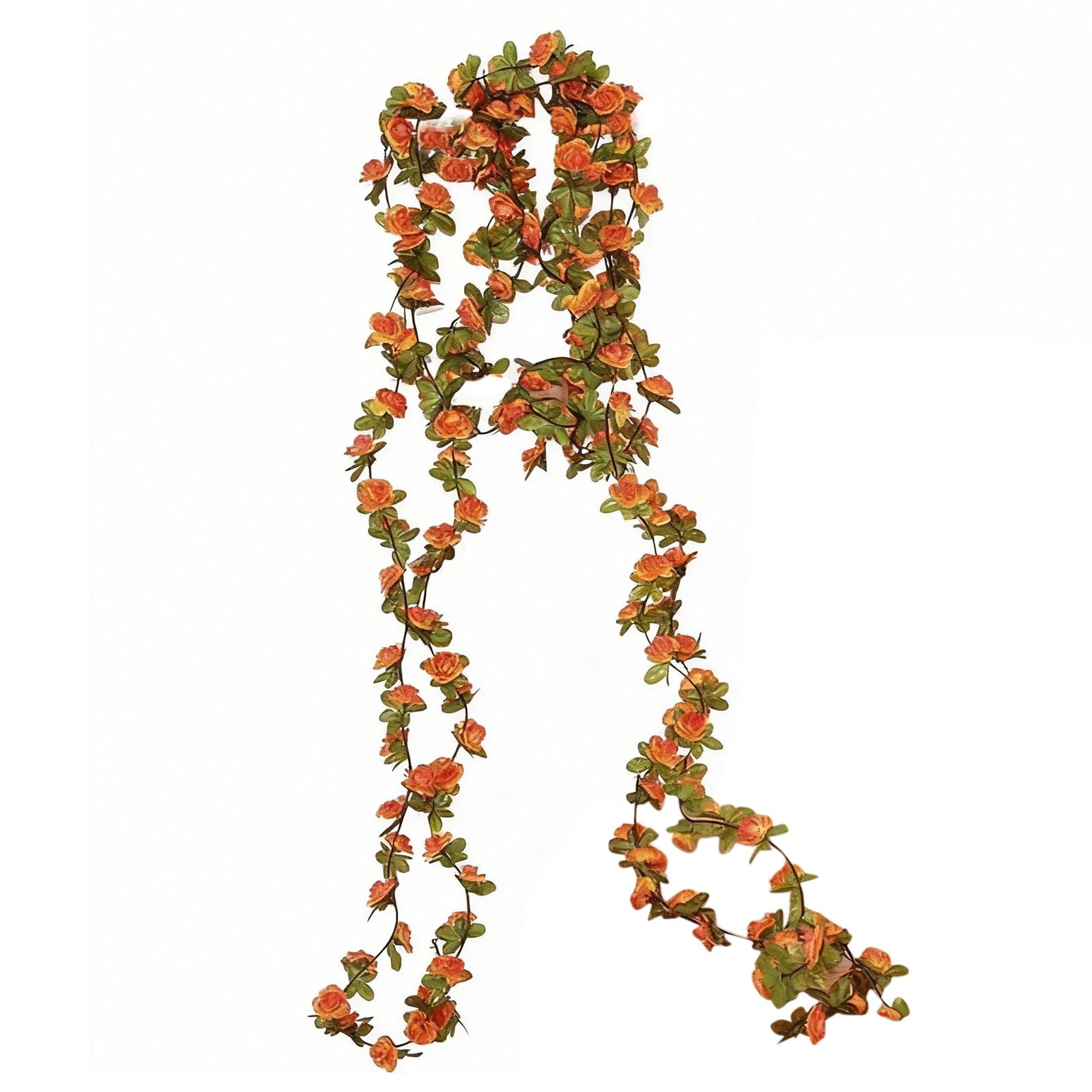 Miommo Artificial Peony Flower Garland, 2.4 Meter Red Hanging Vine for ...